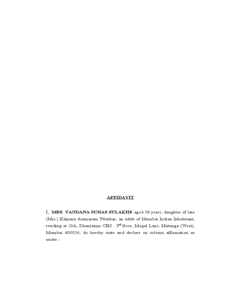 AFFIDAVIT Arvind Final | PDF | Justice | Crime & Violence