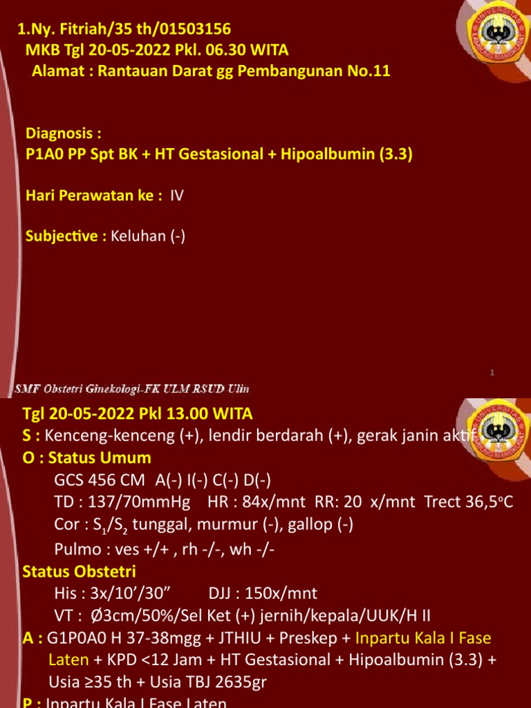 Ny. Fitriah - MR 20-05-2022 | PDF