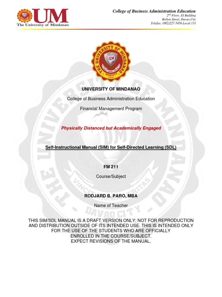 CBAE BSBAFM 1stterm1stsem FM211 | PDF | Bonds (Finance) | Stocks