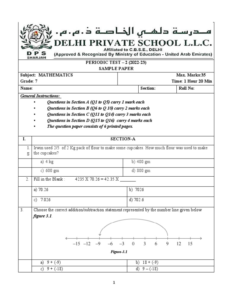 Understanding Mathematics: An Analysis of a 7th Grade Math Exam | PDF