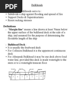 Types and Functions of Ship Bulkheads | PDF | Ships | Shipping