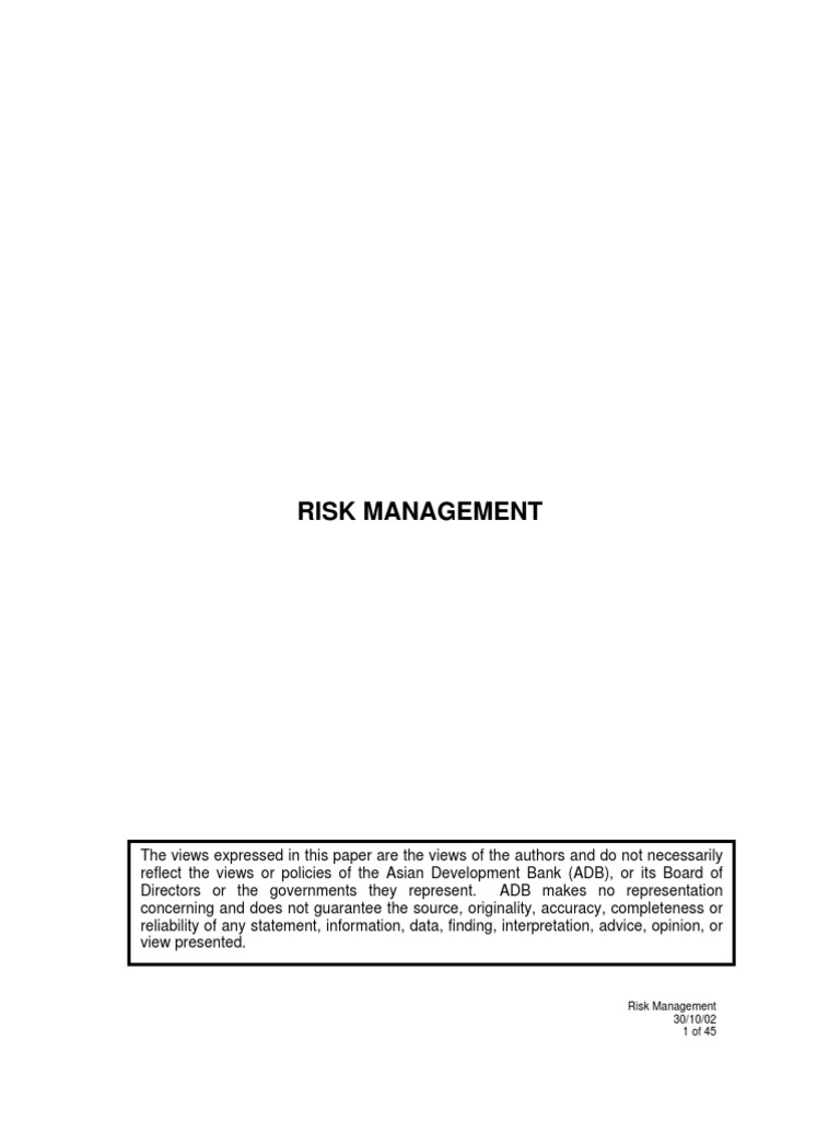 Risk Management File 1 | PDF | Reinsurance | Insurance