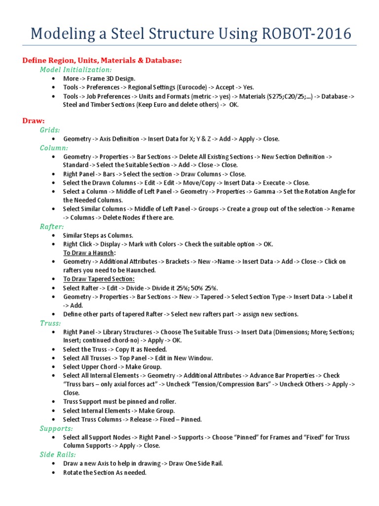 Robot Steel Tutorials | PDF | Truss | Buckling