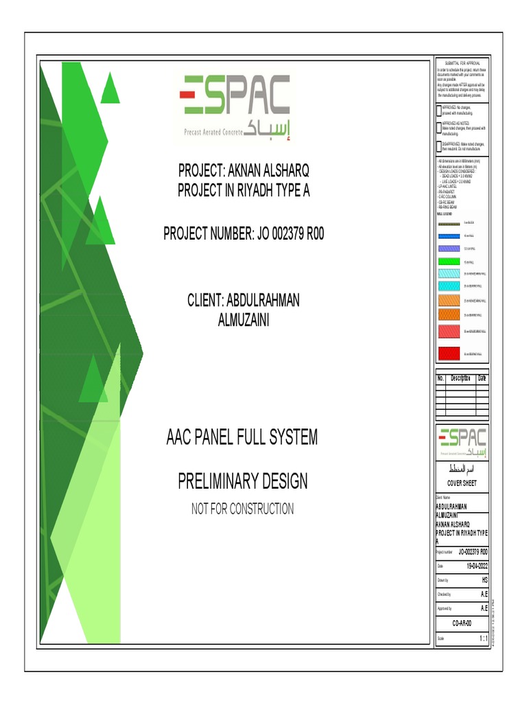 Jo 002379 r00 Aknan Alsharq Project in Riyadh r00 Type-A | PDF | Building | Components