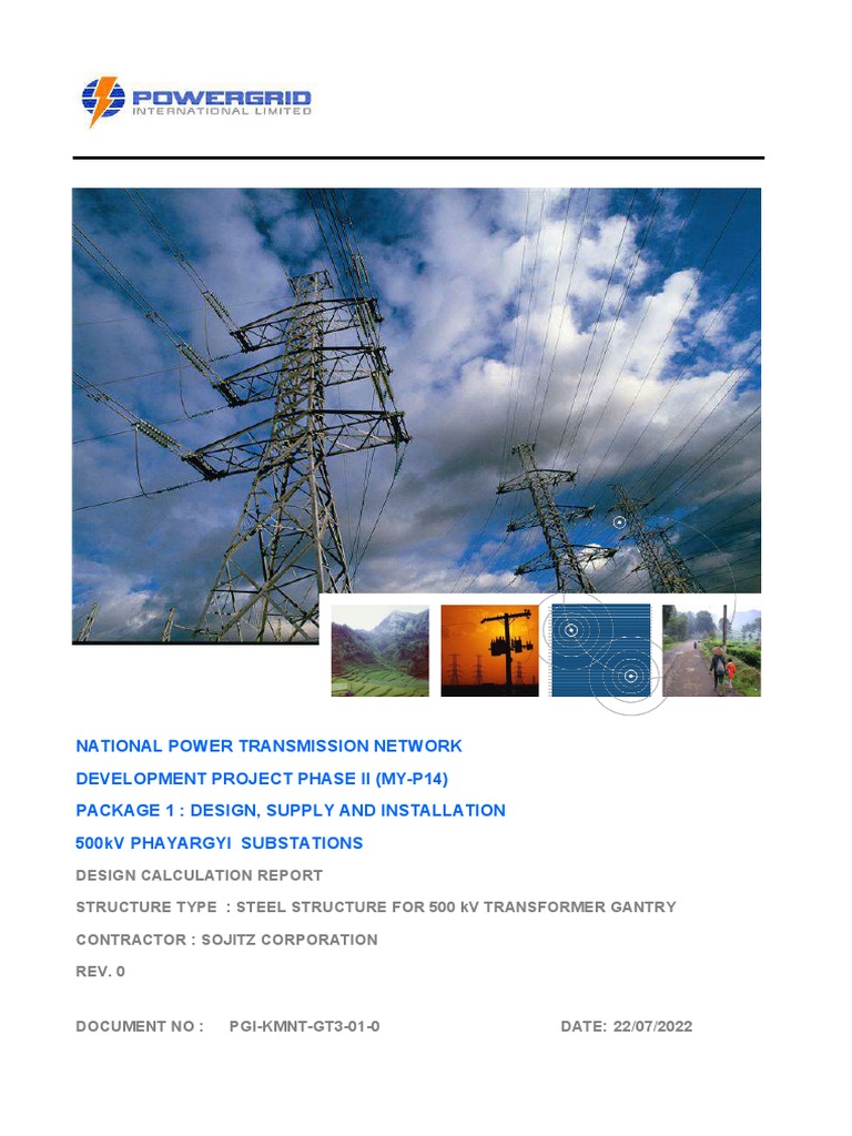 Design Report Tower 500 Transformer Gantry | PDF | Electrical ...