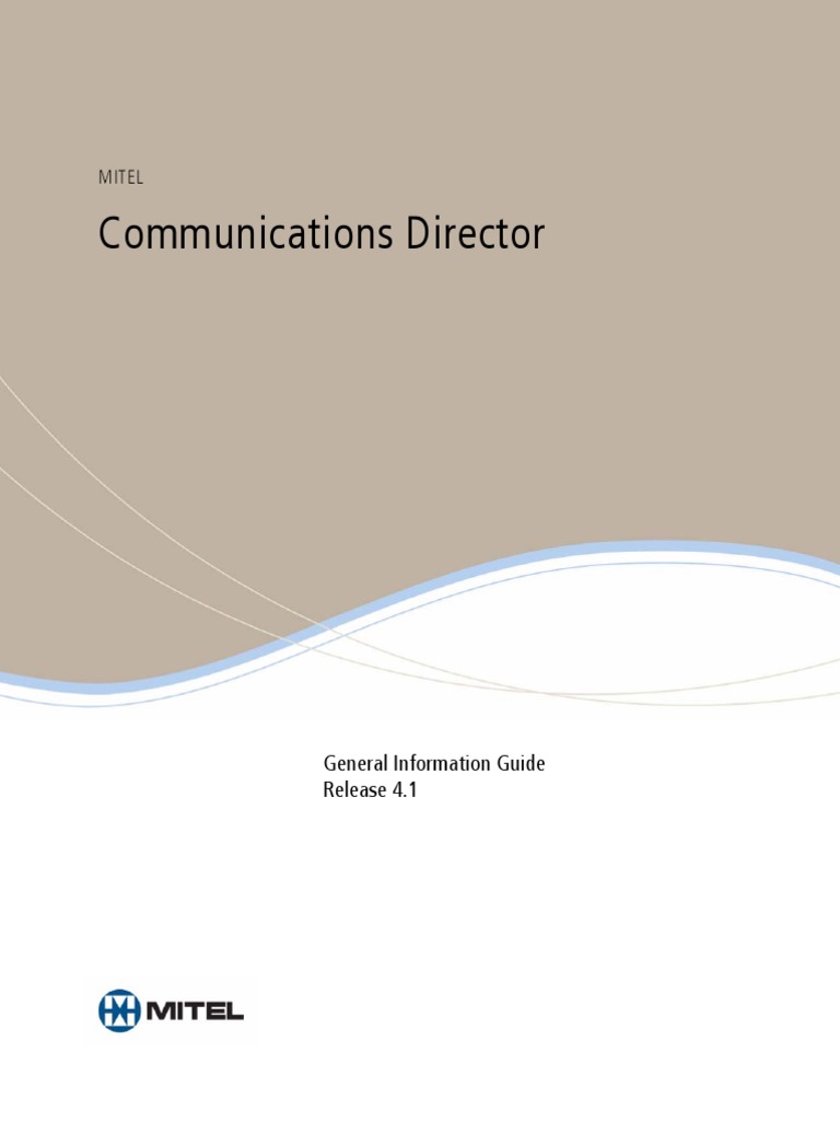Mitel Communication Director | PDF | Voice Over Ip | Computer Network