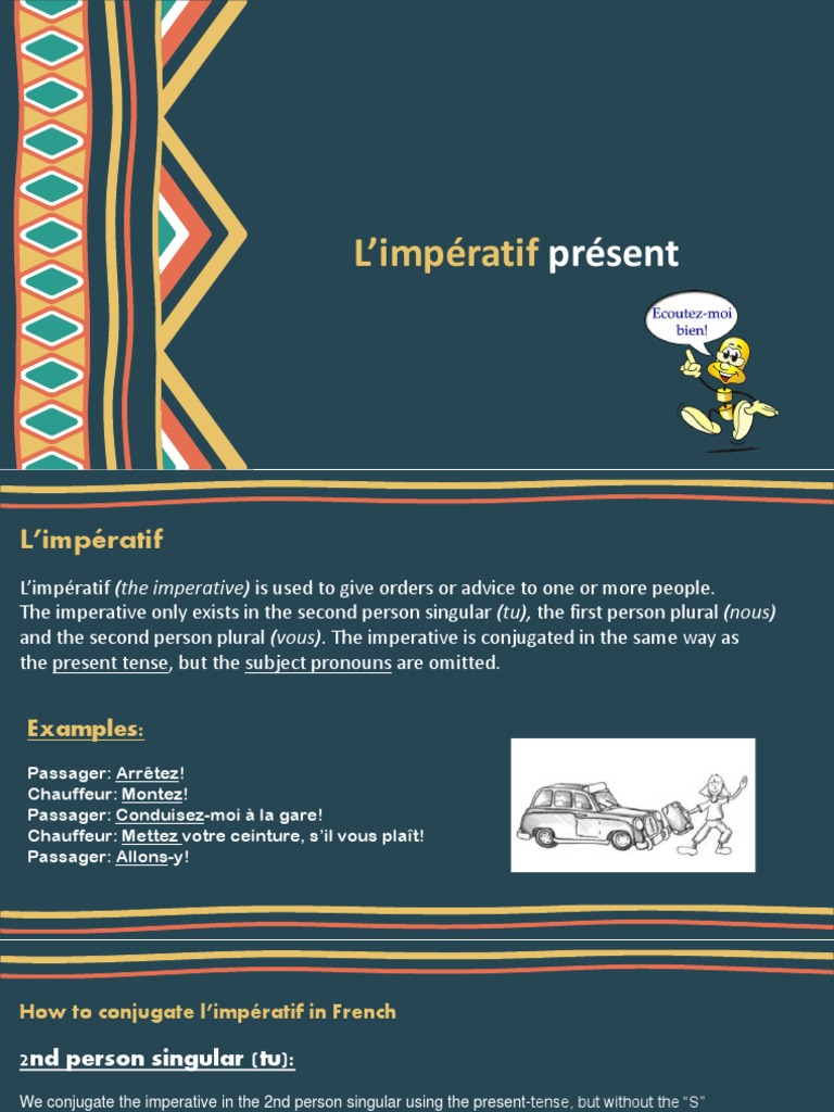 Conjugating L'Impératif in French | PDF