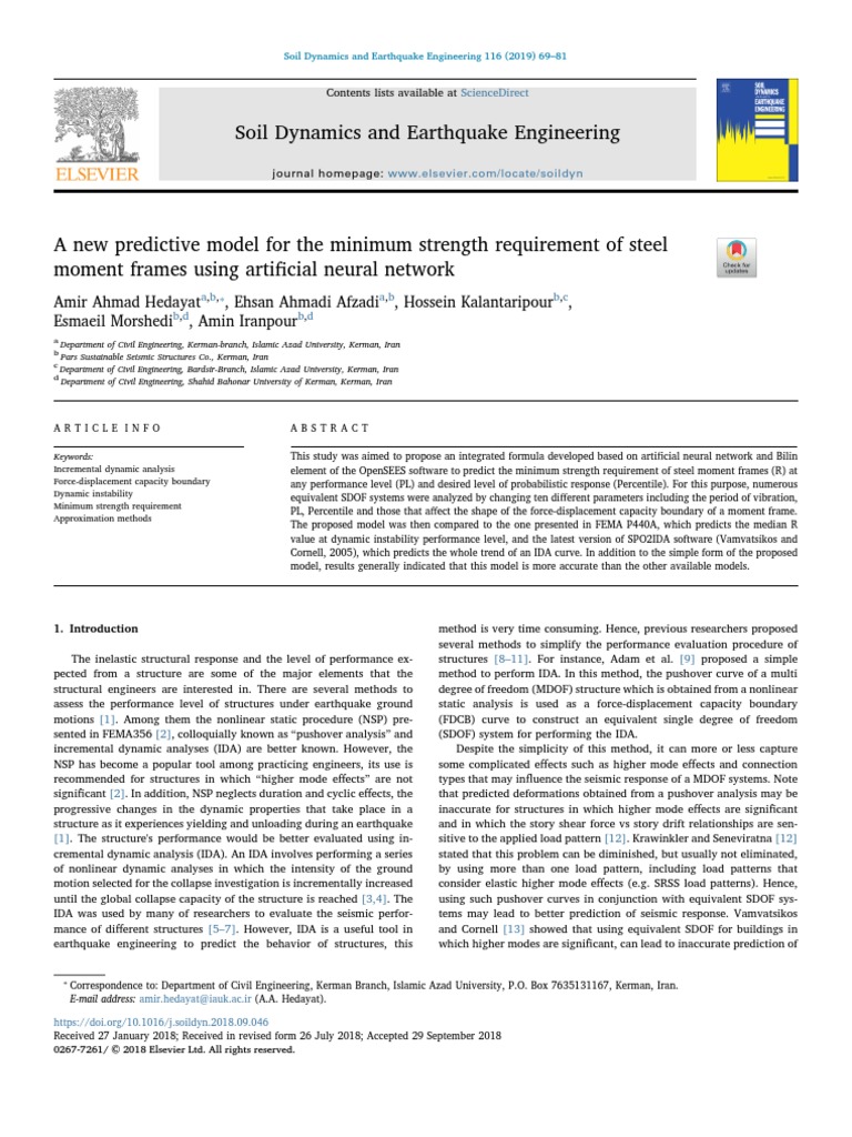 Soil Dynamics and Earthquake Engineering: Sciencedirect | PDF | Artificial Neural Network ...