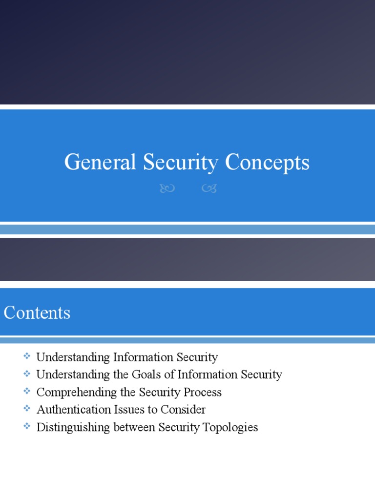 Overview of General Security Concepts | PDF | Computer Access Control ...