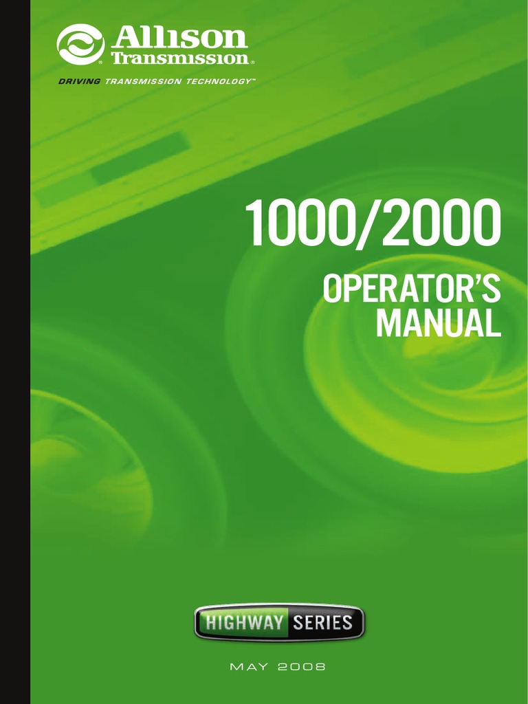 Allison Trans | PDF | Manual Transmission | Automatic Transmission