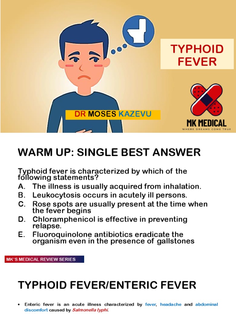 Understanding Typhoid Fever Symptoms | PDF | Public Health | Microbiology
