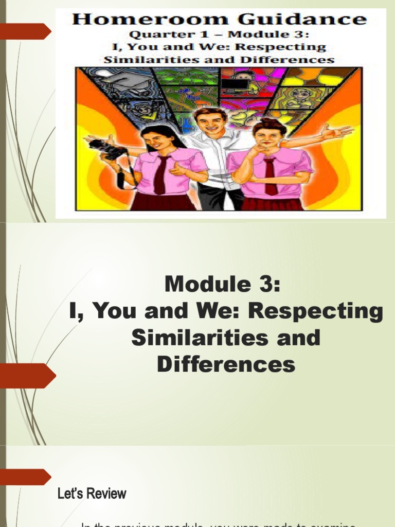 Module 3 I You and We Respecting | PDF | Understanding | Mind