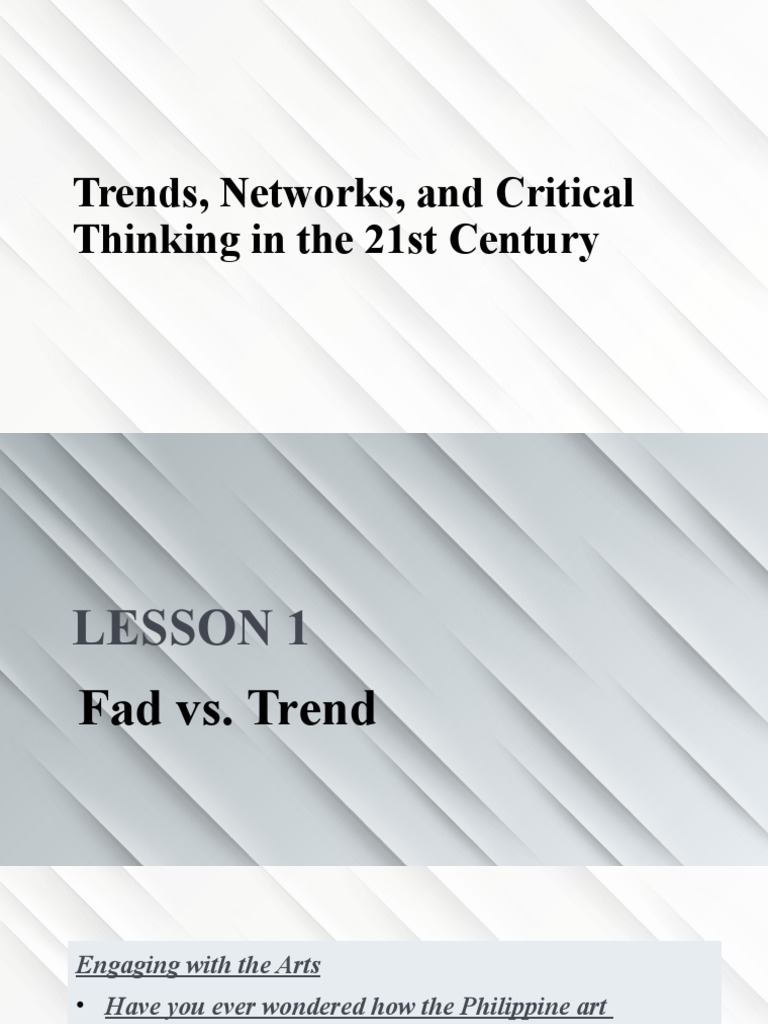 Trends, Networks, and Critical Thinking in The 21st Century | PDF ...