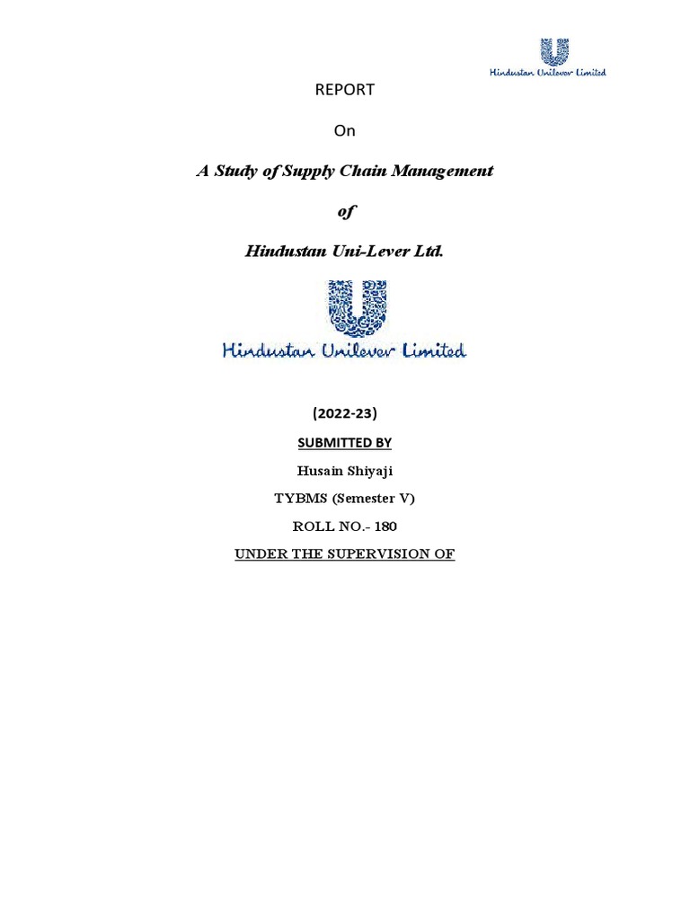 Sem 5 Sle GRP 11 Logi Report On Hul | PDF | Supply Chain | Supply Chain ...