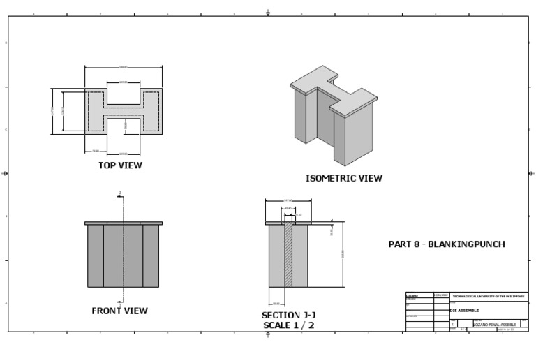 Top View Isometric View: Die Assemble | PDF