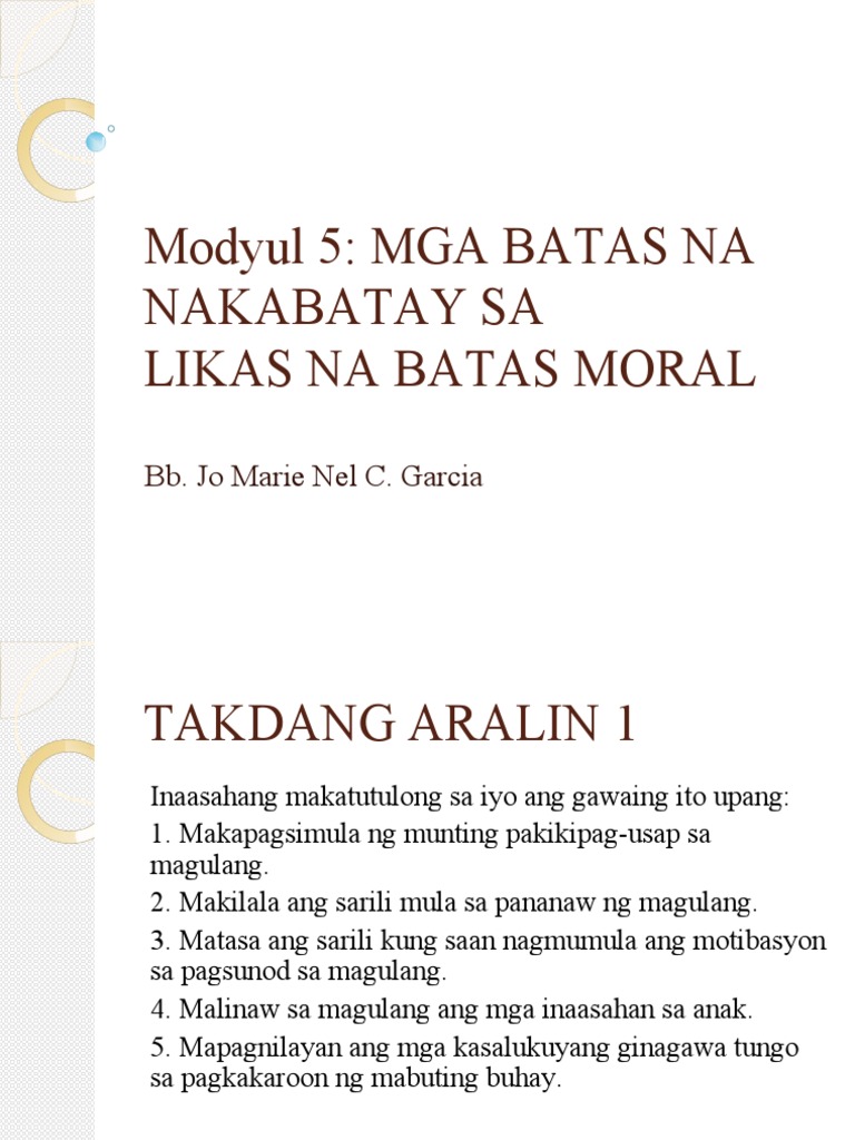 EsP 9 Modyul 5 | PDF