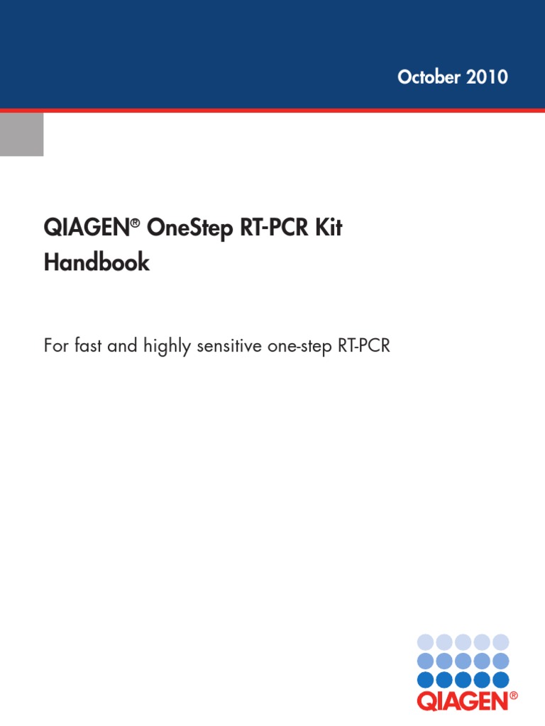 Qiagen Onestep RT-PCR Kit Handbook | PDF | Reverse Transcription Polymerase Chain Reaction ...