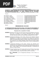 Barangay SWM Ordinance PDF | PDF | Municipal Solid Waste | Waste Management