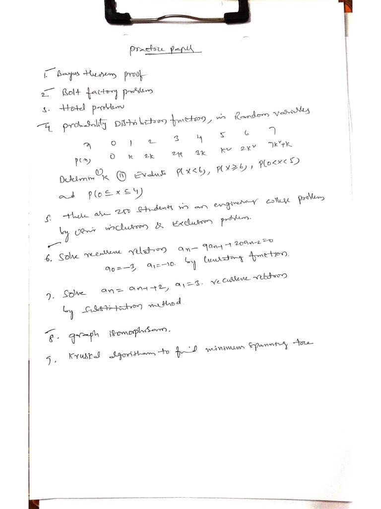 DM Practice Paper | PDF