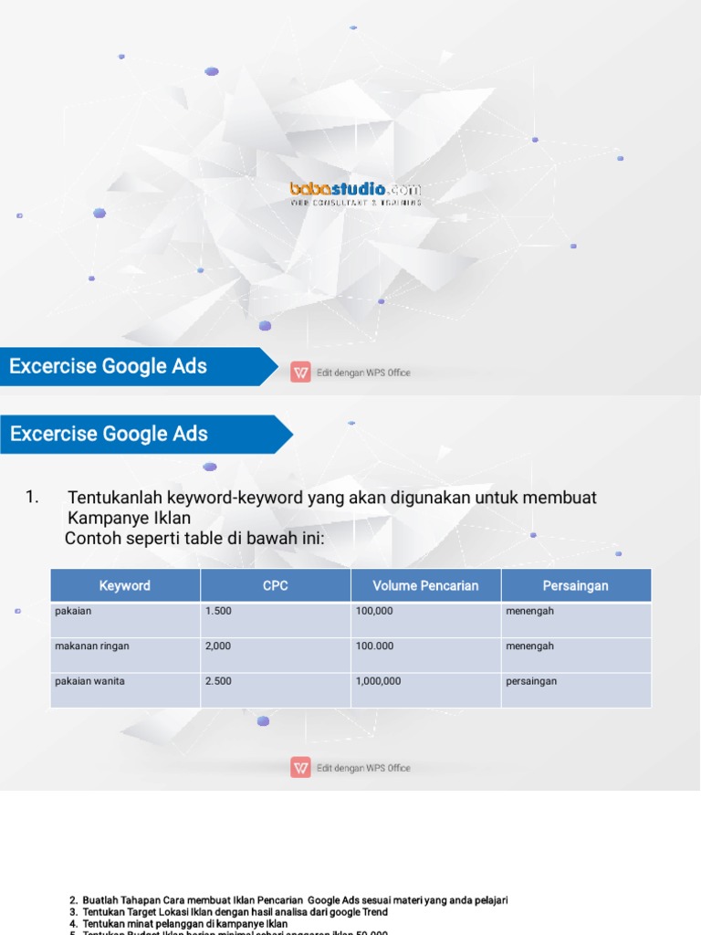 Exercise-File 1608034340.excercise Google Ads | PDF