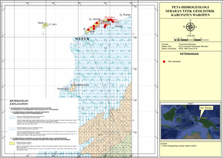 Peta Hidrogeologi Waropen | PDF