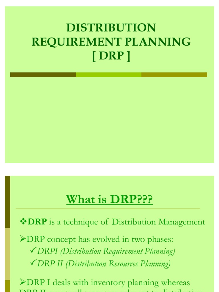 DRP | PDF