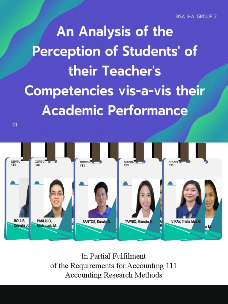 An Analysis of The Perception of Students On Their Teachers ...