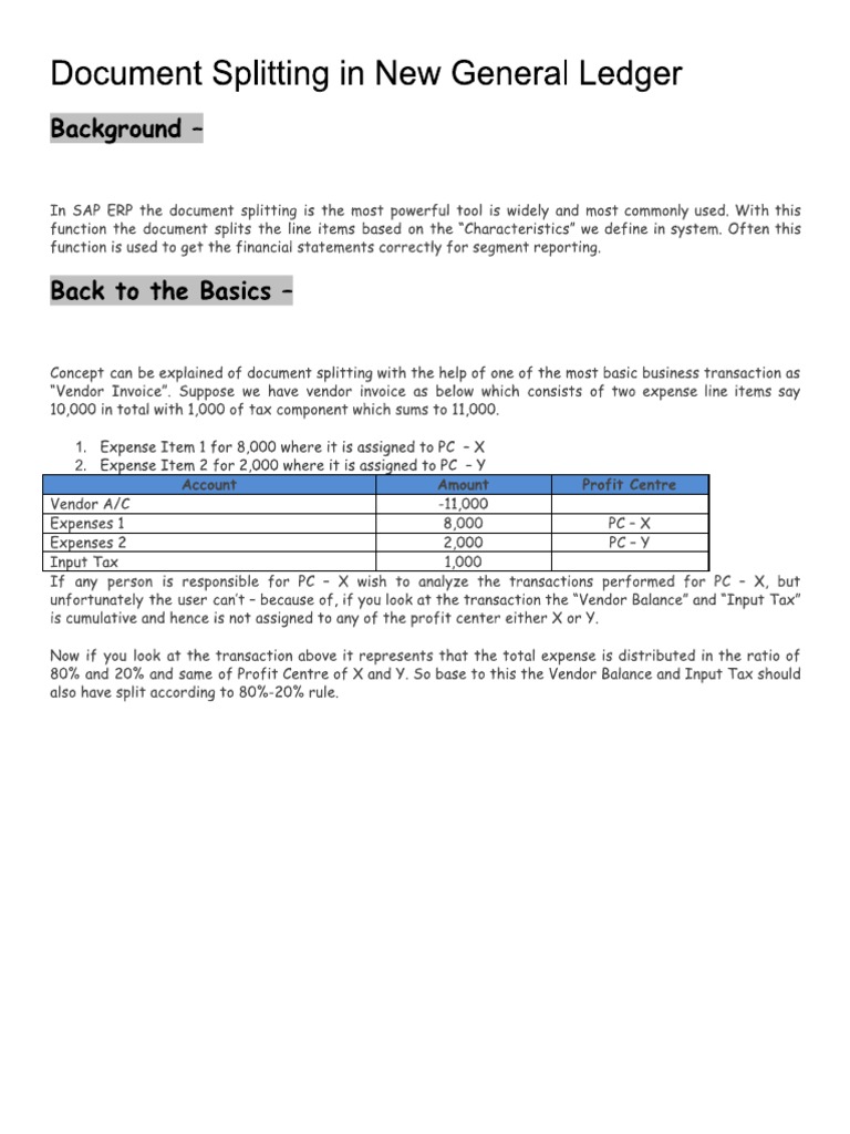 Document Splitting | PDF