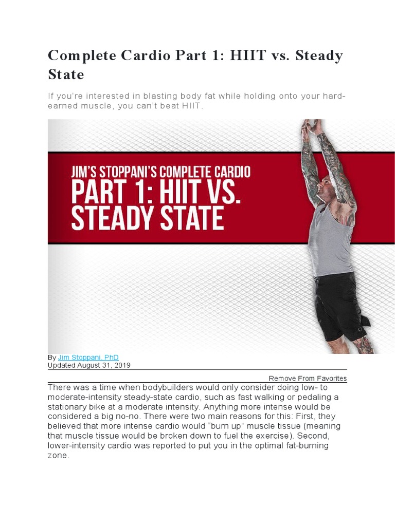 Complete Cardio Part 1 | PDF | High Intensity Interval Training ...