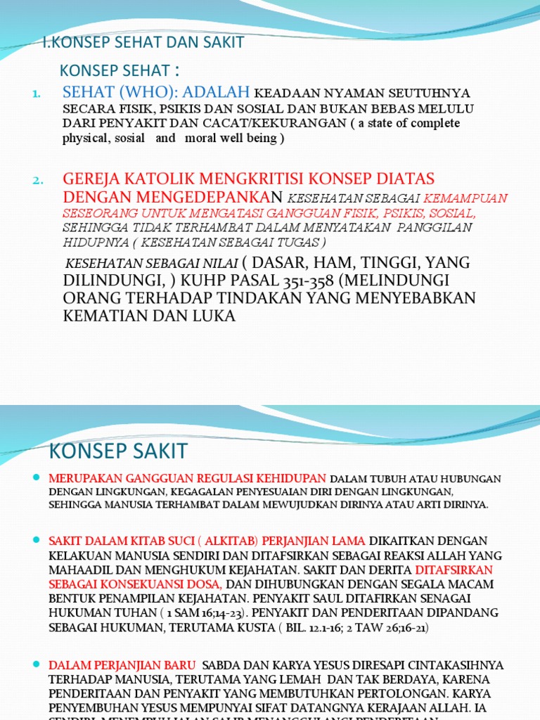 Konsep Sehat Sakit | PDF