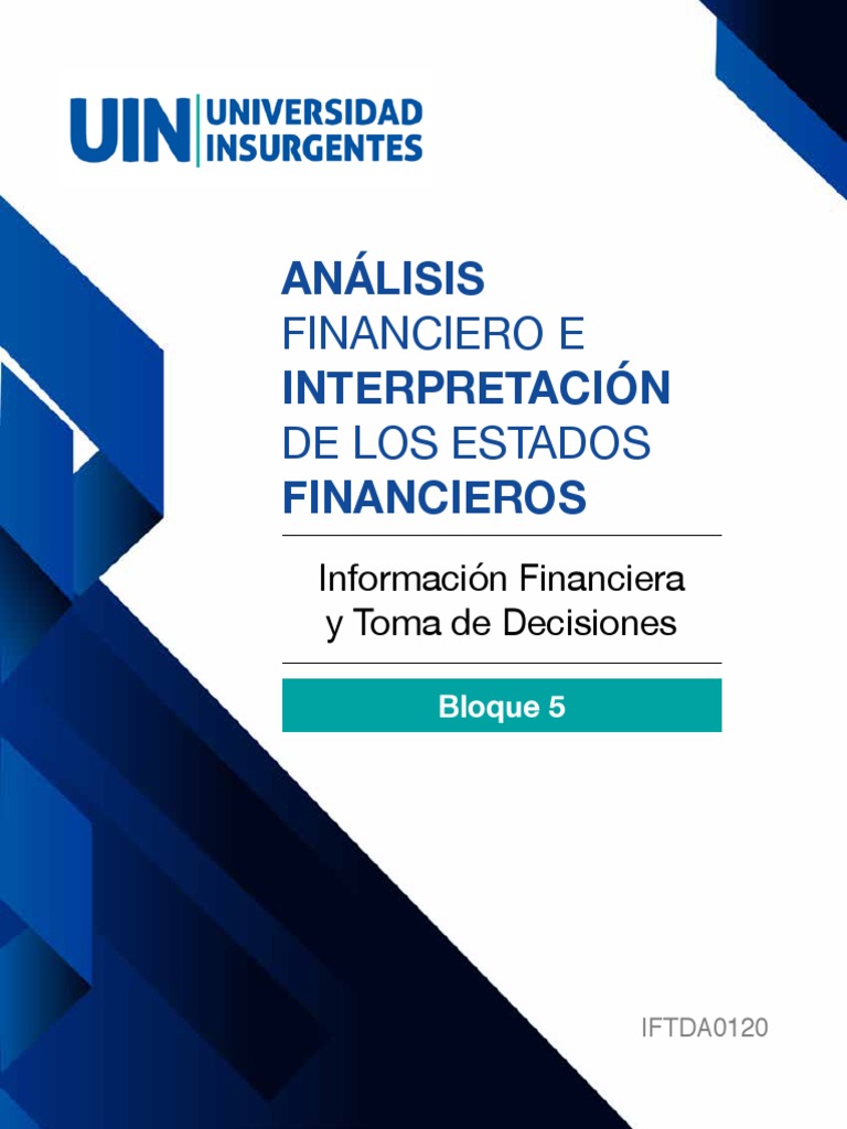 InformacionFinancieraTomaDecisiones Ant B5 C | PDF | Gestión de ...