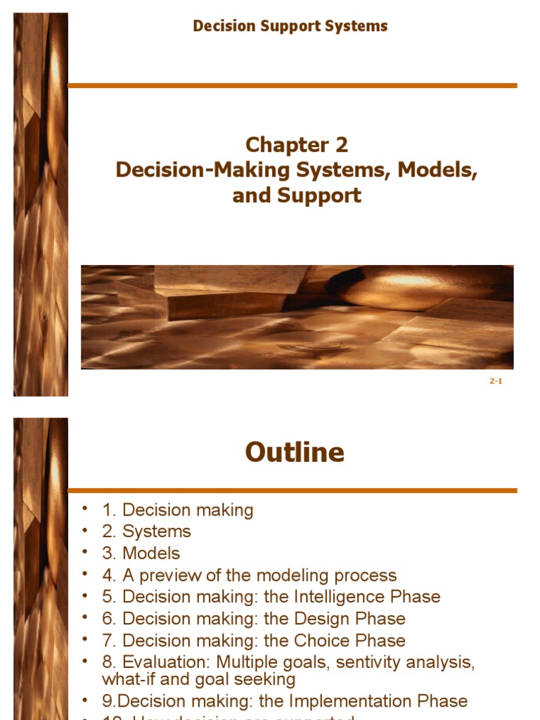 Decision-Making Systems, Models, and Support | PDF | Decision Making | Sensitivity Analysis