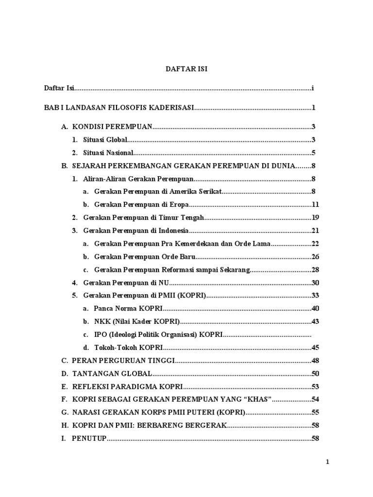 Kaderisasi KOPRI | PDF Kaderisasi KOPRI | PDF