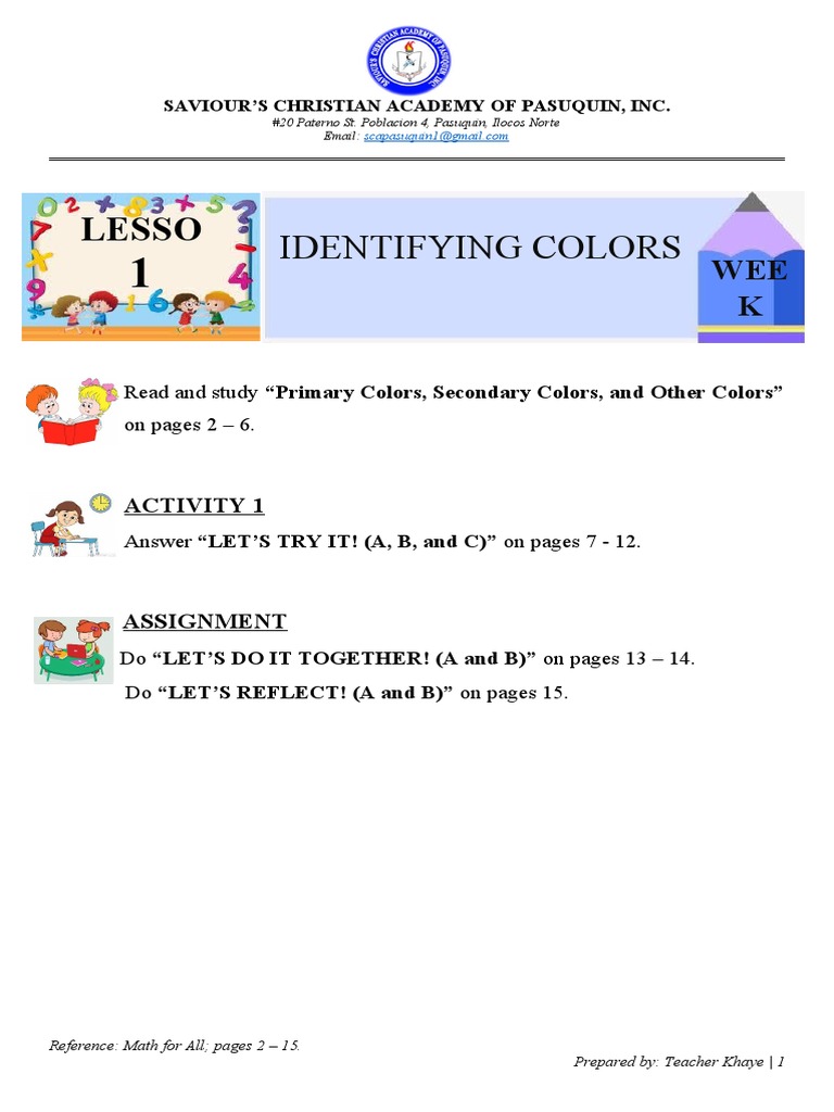 Mathematics K2 (Week 1) Q1 | PDF