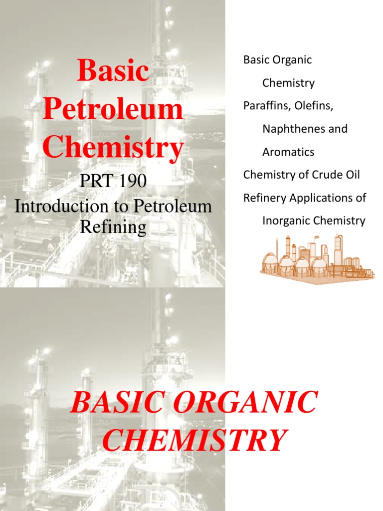 An Introduction to Organic Chemistry Concepts Relevant to Petroleum Refining | PDF | Carbon ...