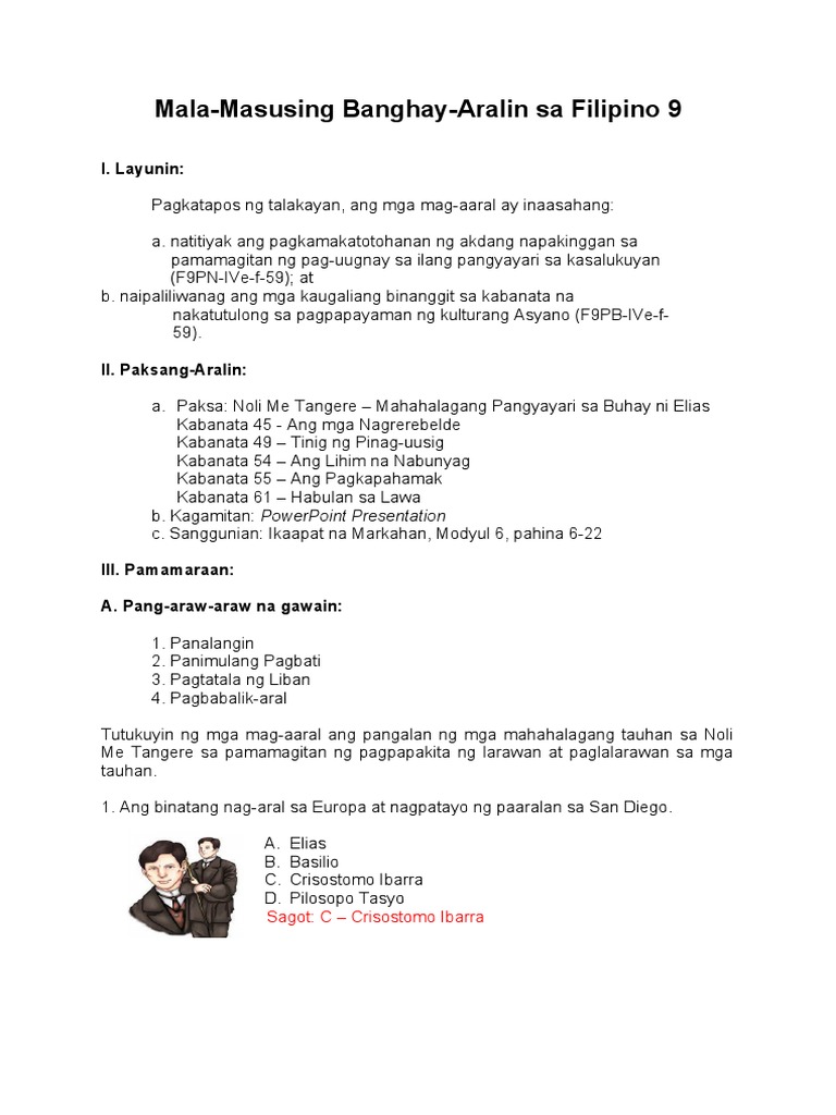 Mala-masusing-Banghay-Aralin-sa-Filipino (Quarter 4-Modyul 6) | PDF