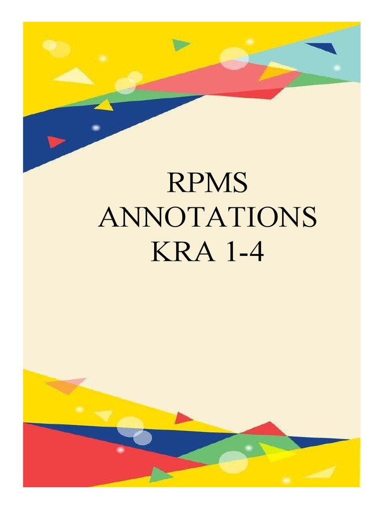 Objective 1 19 Complete Annotations | PDF | Teaching Method | Learning