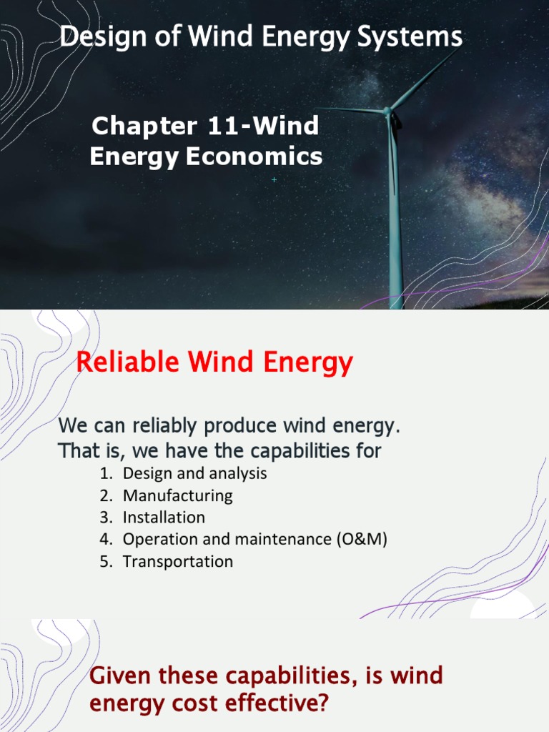 DWES6 - Wind Energy Economics | PDF | Wind Power | Wind Turbine