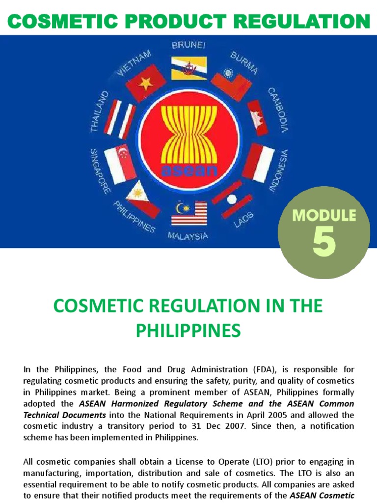 Cosmetic 2022-m5 Cosmetic Regulation | PDF | Cosmetics | Food And Drug ...