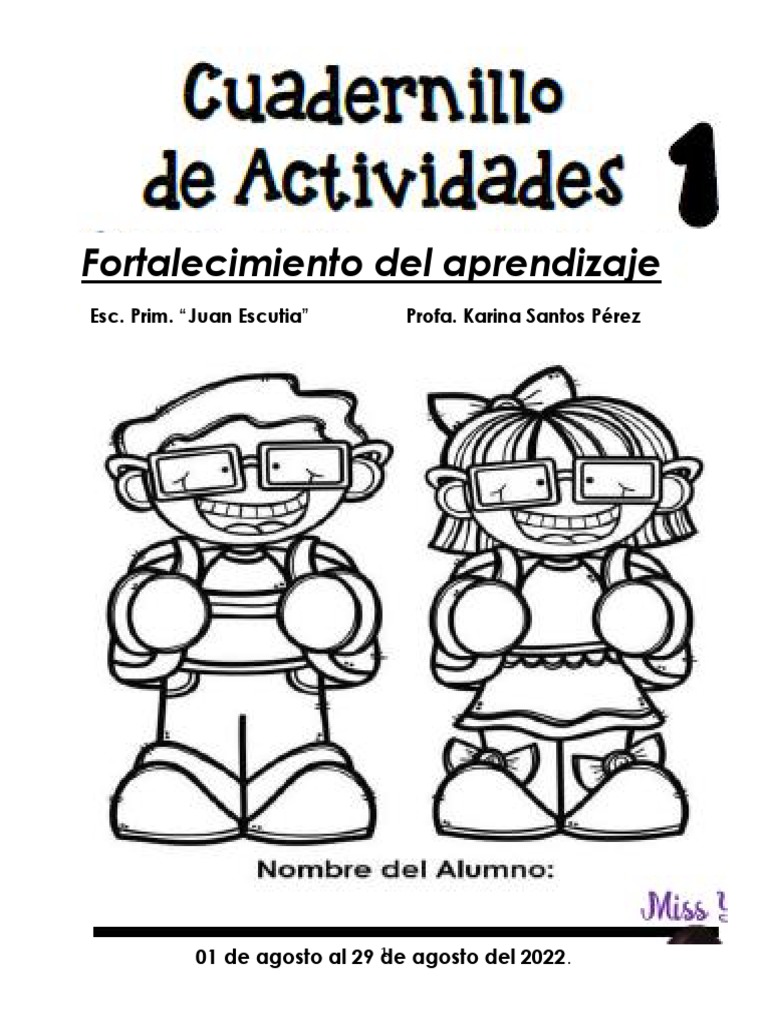 CUADERNILLO DE EJERCICIOS DE VERANO 1ro | PDF