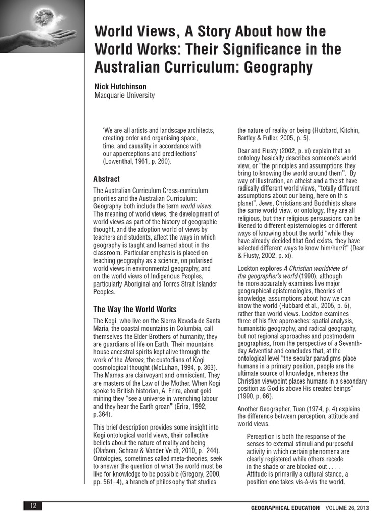 World Views in Australian Geography | PDF | Epistemology | Science