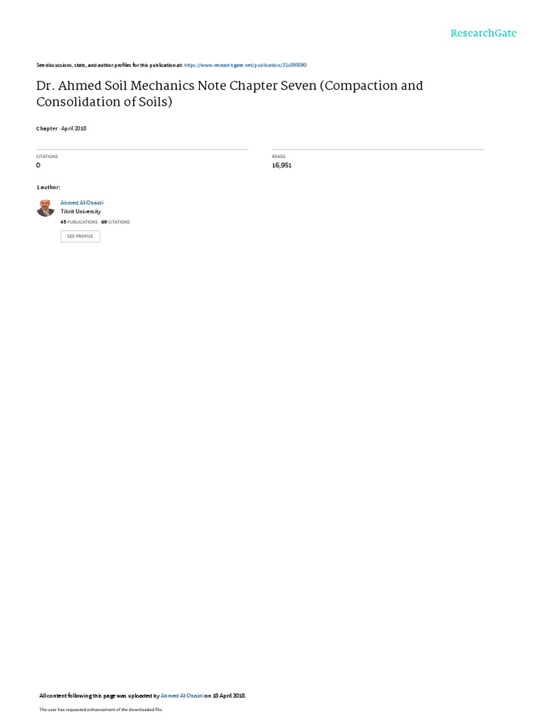 DR Ahmed Soil Mechanics Notes Chapter 7 | PDF | Soil Mechanics ...