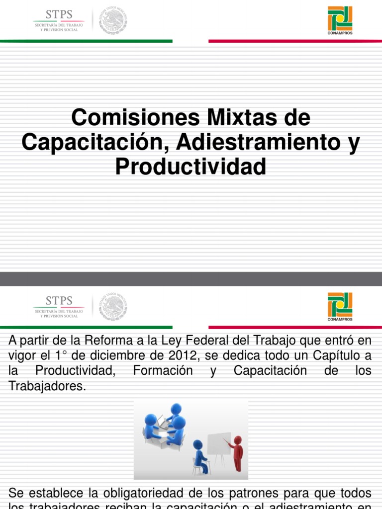 Comisiones Mixtas de Capacitación, Adiestramiento y Productividad | PDF | Business | Economias