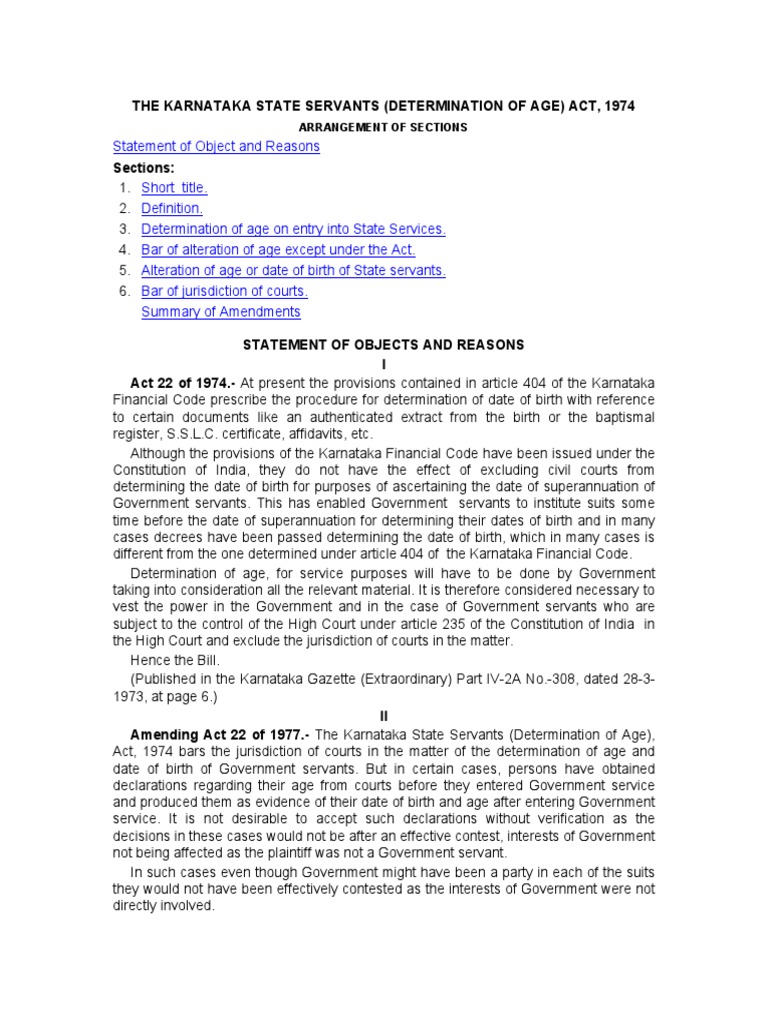 Determination of Age Act | Download Free PDF | Justice Of The Peace ...