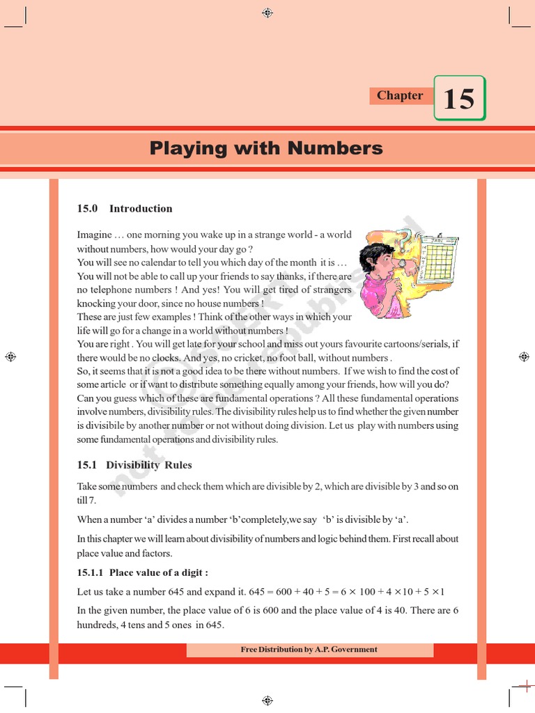 AP Board Class 8 Maths Textbook Chapter 15 | PDF | Numbers | Discrete Mathematics