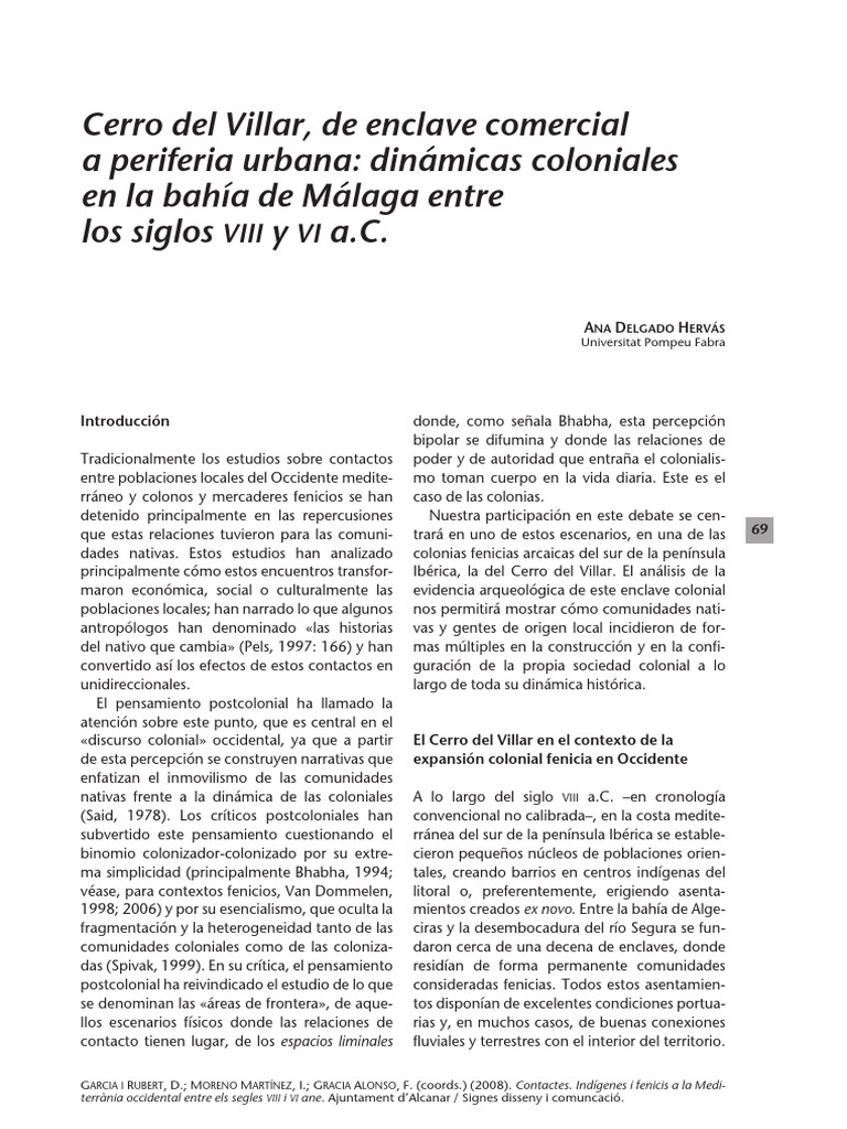 Cerro del Villar: Dinámicas Coloniales Fenicias | PDF | Metalurgia ...