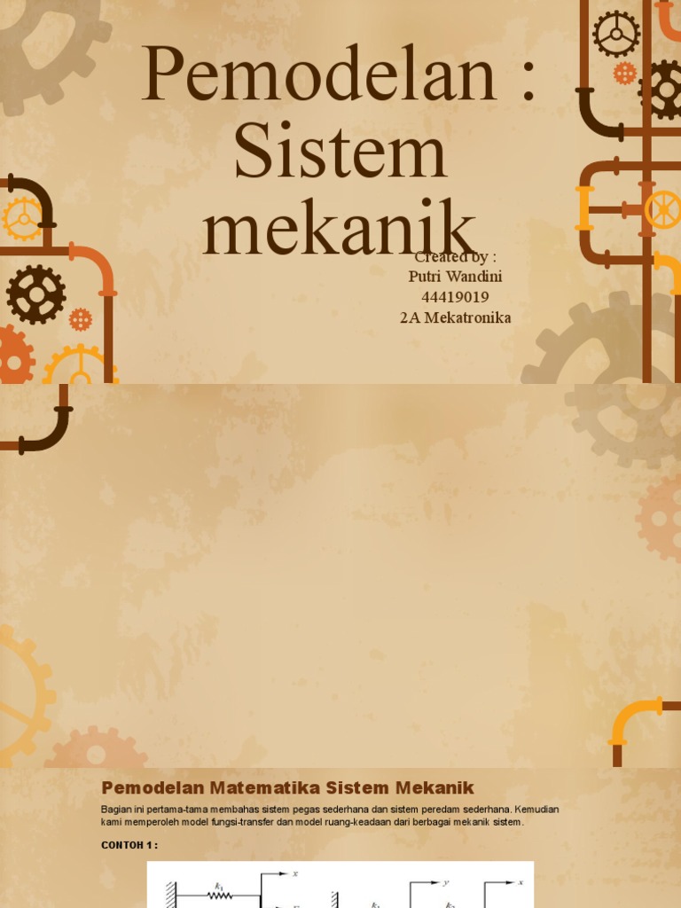 Pemodelan Sistem Mekanik | PDF