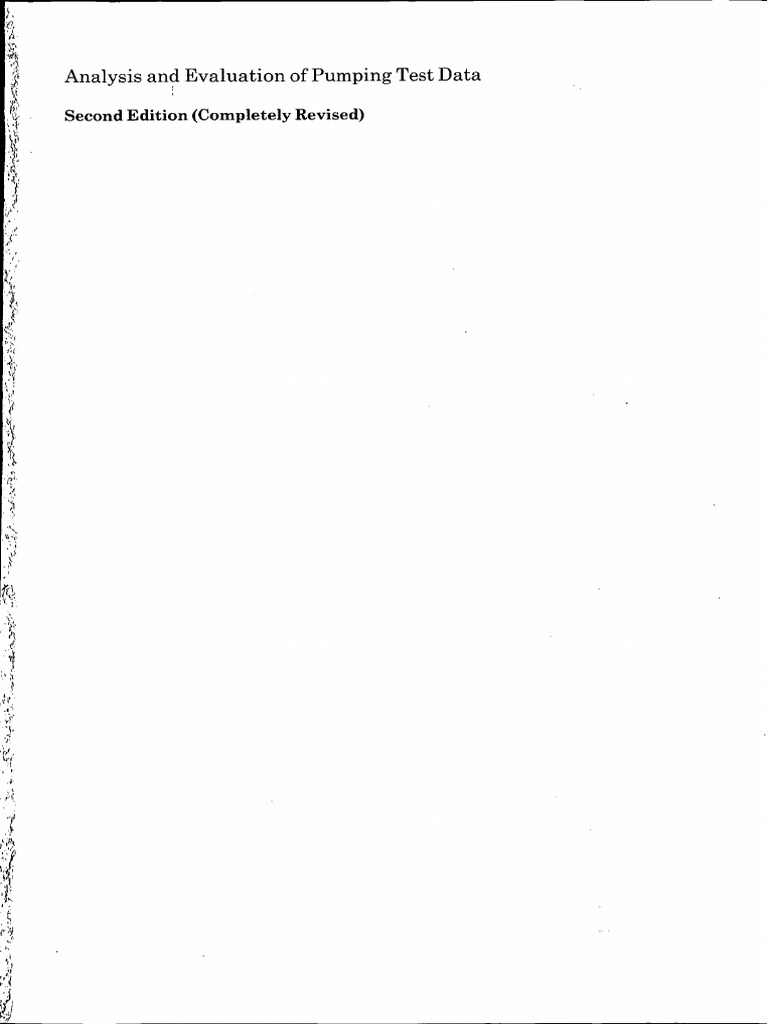 Analysis and Evaluation of Pumping Test | PDF | Aquifer | Porosity