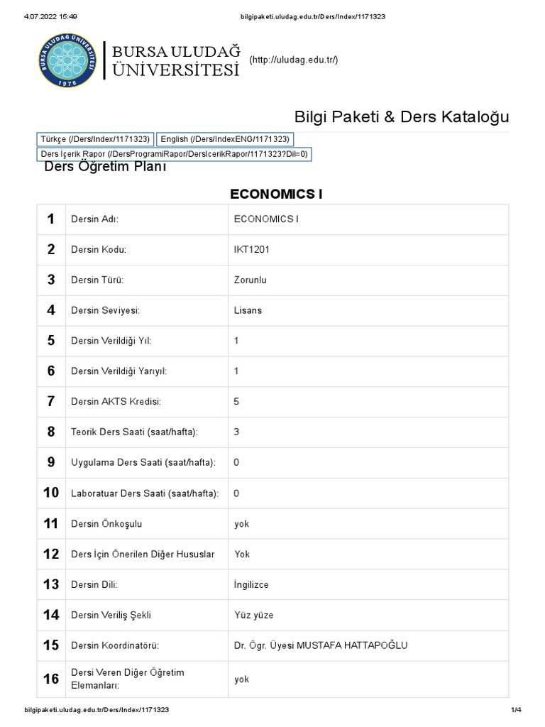 Üniversitesi: Bursa Uludağ | PDF