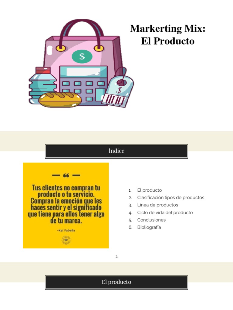 Marketing Mix - El Producto | PDF | Producto (Negocio) | Marketing